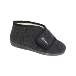 Winterstiefel SALIHA "H-Klett mit Schurwollfutter" Gr. 43, grau (anthrazit), 43, Obermaterial: 100% Schurwolle WV., Schuhe, Winterstiefel