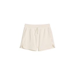 Marc O'Polo Shorts MARC O'POLO DENIM "aus Organic Cotton", Damen, Gr. L, Normalgr&ouml;&szlig;en, beige (silky wei&szlig;), Sweatware, Obermaterial: 100% Baumwolle, unifarben, regular fit kurz, Hosen Shorts