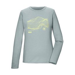 Langarmshirt Killtec "KOS 179 WMN LS SHRT", Damen, Gr. 36, graugr&uuml;n, Obermaterial: 90% Polyester, 10% Elasthan, Shirts Langarmshirt, Weiches, strapazierf&auml;higes, atmungsaktives Langarmshirt