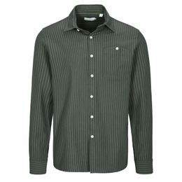 Langarmhemd BASEFIELD, Herren, Gr. XL (43/44), Normalgr&ouml;&szlig;en, dunkelblau gestreift, Obermaterial: 100% Baumwolle., gestreift, Hemden
