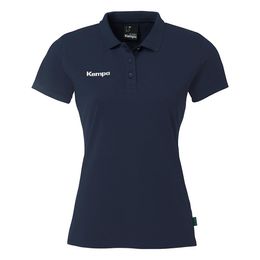 Poloshirt Kempa "POLO SHIRT Classic Women", Herren, Gr. S, blau (marine), Obermaterial: 57% Baumwolle CO(Bio). 38% Polyester Pol. recyc.. 5% Elasthan EL., Shirts