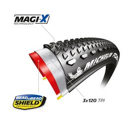 Fahrradreifen Michelin "Power Gravel", schwarz, Fahrradreifen, 28 x 1,85
