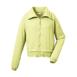 Fleecejacke Killtec "KOS 175 WMN FLC JCKT", Damen, Gr. 36, limette, Obermaterial: 90% Polyester, 10% Elasthan.Obermaterial 2: 88% Polyamid, 8% Elasthan, 4% Polyester, Jacken Fleecejacke, Leichte Damen Fleecejacke mit hochschlie&szlig;endem Kragen