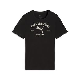 T-Shirt Puma "Puma Class Graphic T-Shirt M&auml;dchen", Jungen, Gr. 176, schwarz, Obermaterial: 100% Baumwolle. Rippe: 20% Polyester, 80% Baumwolle, regular fit, Rundhals, Shirts T-Shirt