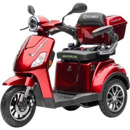 Elektromobil ECONELO "Seniorenmobil P1000, Lithium-Akku, 25 km/h, 1000 Watt", rot, ElektromobileB:67cm H:102cm L:152cm, B:67cm H:102cm L:152cm