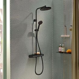 Hansgrohe Activera Q Aufputz-Duschsystem mit Thermostat, 28639670,