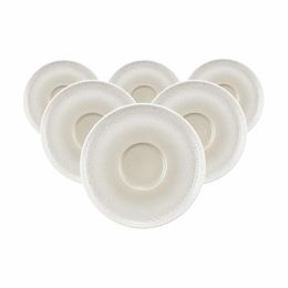 Untertasse Seltmann Weiden "Kombi-Untertassen Sento Home &oslash; 16,2 cm 6er Set", beige (aura cream), B:16,2cm H:2cm L:16,2cm T:16,2cm &Oslash;:16,2cm, Speiseteller, Sp&uuml;lmaschinengeeignet, Mikrowellengeeignet, Ofenfest, Salamandergeeignet, K&uuml;hlschrankgeeignet, Gefrierschrankgeeignet