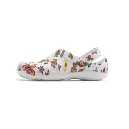 Clog SCHUZZ "Globule", Damen, Gr. 40, wei&szlig; (pop flower), Obermaterial: 100% Sonstiges Material (Ananasfaser) AM_PF ., Schuhe Clog