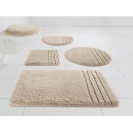 M&ouml;ve Badematte M&Ouml;VE "Loft, Badvorleger, Badezimmer Teppich" Gr. 7, beige (papyrus), H:30mm, Polyacryl, Badematten, Badematte, Badteppich, Badematten auch als 2 teiliges Set & rund