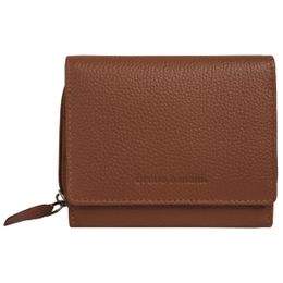 Geldb&ouml;rse Bruno Banani "SAMEA", Damen, cognac, Leder, leicht gl&auml;nzend, unifarben, Kleinlederwaren, echt Leder
