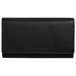 Geldb&ouml;rse Bruno Banani "SAMEA", Damen, schwarz, Leder, leicht gl&auml;nzend, unifarben, Kleinlederwaren, echt Leder