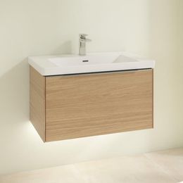 Villeroy & Boch Villeroy & Boch Subway 3.0 Schrank mit Waschtisch, 1 Auszug, 4A708001+C573L0VJ,