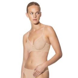B&uuml;gel-BH Mey "Amorous", Damen, Gr. 85, Cup D, beige (bailey), Spitze, Obermaterial: 76% Polyamid, 24% Elasthan, BHs B&uuml;gel-BH, Grafische Spitze