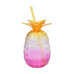 my home Trinkbecher Ananas mit Strohhalm