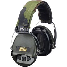 Sordin Geh&ouml;rschutz Supreme Pro-X Kopfb&uuml;gel: Textilband, camo; Schalen: Gr&uuml;n