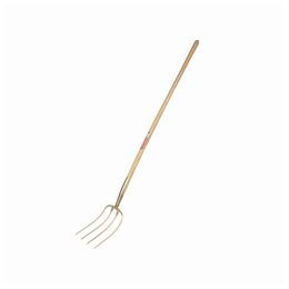 Freund Victoria Dunggabel 4 Zinken, 135cm-Stiel Esche, 31x23cm, gold-lackiert