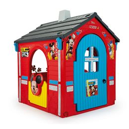 Injusa Disney Mickey Mouse Spielhaus f&uuml;r Kinder ab 3-6 Jahren &ndash; Kinderhaus Spielzeughaus mit Fenster, T&uuml;r & Au&szlig;entheke