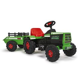 Injusa Elektrotraktor Basic f&uuml;r Kinder ab 1-3 Jahren &ndash; 6V Elektro-Traktor mit Anh&auml;nger &ndash; 2-3 km/h