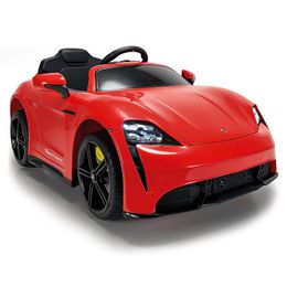 Injusa Porsche Taycan 12V Elektroauto f&uuml;r Kinder ab 3 Jahren &ndash; Luxus Kinderauto mit Licht & Sound