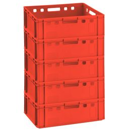 BURI 5x Eurokiste E2 Fleischkiste Eurofleischkiste HDPE Germany stapelbar
