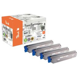 Peach O4405 4 Toner (bk, c/m/y) ersetzt OKI 44059165-68 f&uuml;r z.B. OKI MC 851 CDTN, OKI MC 851 CDXN, OKI MC 851 DN, OKI MC 851 DN plus (wiederaufbereitet)
