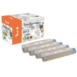 Peach O4405 4 Toner XL (bk, c/m/y) ersetzt OKI 44059253-56 f&uuml;r z.B. OKI MC 861 CDTN, OKI MC 861 CDTN plus, OKI MC 861 CDXN, OKI MC 861 DN (wiederaufbereitet)