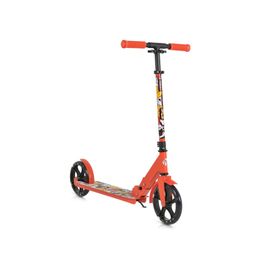 Byox Kinderroller Monster klappbar PU-R&auml;der LED ABEC-7 St&auml;nder bis 100 kg rot