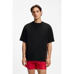 HUGO UNDERWEAR Herren T-Shirt "TIKI T-SHIRT"schwarz 001, Gr. L, Jersey, Obermaterial: 100% Baumwolle, Shirts