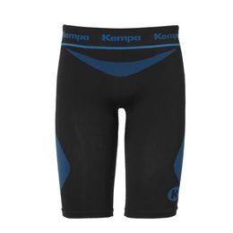 Funktionsunterhose Kempa "Shorts ATTITUDE PRO", Herren, Gr. XS/S, 1 Stk., schwarz (schwarz, Kempablau), Obermaterial: 72% Polyester PES. 21% Polyamid PA. 7% Elasthan EL., Unterhosen Funktionsunterhose