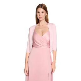 Strickjacke Vera Mont "Damen langarm", Damen, Gr. L, rosa (foggy rose), Strick, Obermaterial: 62% Viskose, 34% Polyamid, 4% Elasthan, figurumspielend normal, Strickjacken Strickjacke, &Auml;rmelschlitz
