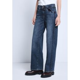 Comfort-fit-Jeans STREET ONE STUDIO, Damen, Gr. 31, L&auml;nge 30, medium blau wash, Jeans, 98% Baumwolle, 2% Elasthan, unifarben, normal, Jeans, aus Baumwolle mit Stretchanteil