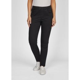 Jerseyhose Rabe "Hose", Damen, Gr. 40, Normalgr&ouml;&szlig;en, schwarz, 90%Baumwolle, 8%Polyester, 2%Elasthan, unifarben, figurumspielend, Hosen Jerseyhose