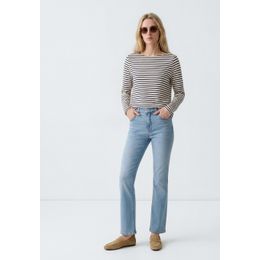 Langarmshirt Mavi "LONG SLEEVE FASHION JERSEY", Damen, Gr. L, peacoat stripe, 100% Baumwolle, normal normal, Rundhals, Shirts Langarmshirt, Top mit Streifen
