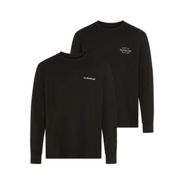 Longsleeve Quiksilver "SURF LOCK UP OMNI LS PACK", Herren, Gr. L, schwarz, blac, Obermaterial: 100% Baumwolle, Shirts, f&uuml;r sportliche Aktivit&auml;ten, sportlicher Stil, f&uuml;r Erwachsene