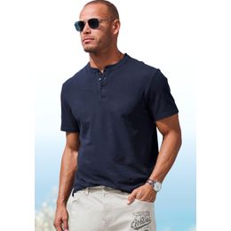John Devin Herren Henleyshirt, navy, Gr&ouml;&szlig;e XL (56/58)
