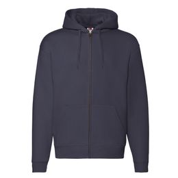 Fruit of the Loom - "Premium" Hoodie mit durchgehendem Rei&szlig;verschluss f&uuml;r Herren (Marineblau)