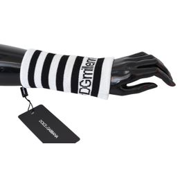 Dolce & Gabbana Dolce & Gabbana Black White Wool Dgmill&eacute;nnials enveloppe pour hommes