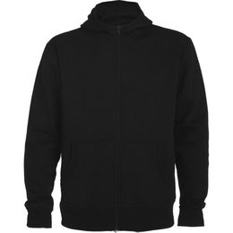 Roly - "Montblanc" Hoodie mit durchgehendem Rei&szlig;verschluss f&uuml;r Herren (Schwarz)