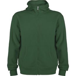 Roly - "Montblanc" Hoodie mit durchgehendem Rei&szlig;verschluss f&uuml;r Herren (Flaschengr&uuml;n)