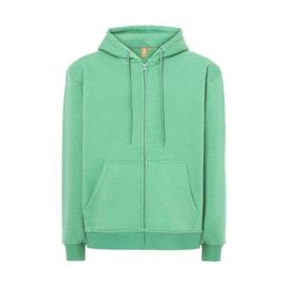 JHK - "Fuji" Hoodie mit durchgehendem Rei&szlig;verschluss f&uuml;r Herren/Damen Unisex (Eukalyptus)