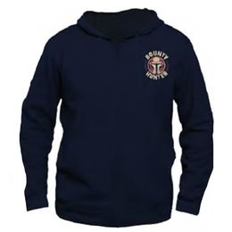Star Wars - "The Mandalorian Bounty Hunter" Hoodie mit durchgehendem Rei&szlig;verschluss f&uuml;r Herren (Schwarz)