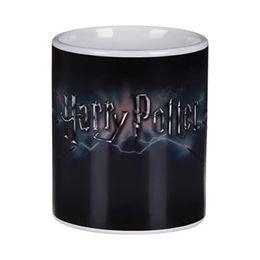 Harry Potter - Tasse mit Farbwechsel, Zauberstab, 300ml (Schwarz)