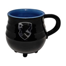 Harry Potter - "Wizarding World Cauldron" Kaffeebecher, Ravenclaw, 350ml (Schwarz/Blau)