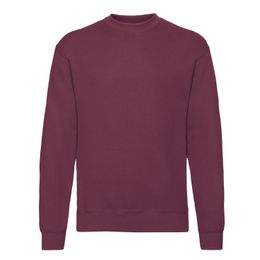 Fruit of the Loom - "Classic" Sweatshirt f&uuml;r Herren angesetzte &Auml;rmel (Burgunderrot)