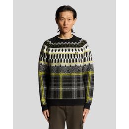 Lyle & Scott Fair Isle Strick-Tartan-Pullover