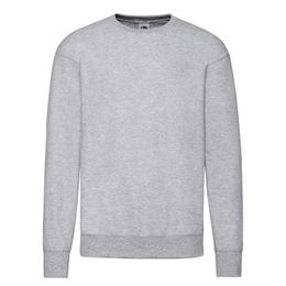 Fruit of the Loom - Sweatshirt f&uuml;r Herren angesetzte &Auml;rmel (Grau meliert)