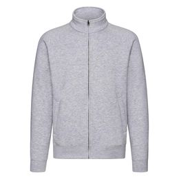 Fruit of the Loom - "Premium" Sweatjacke f&uuml;r Herren (Grau meliert)