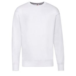 Fruit of the Loom - Sweatshirt f&uuml;r Herren angesetzte &Auml;rmel (Wei&szlig;)