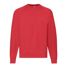 Fruit of the Loom - "Classic" Sweatshirt f&uuml;r Herren Raglan&auml;rmel (Rot)