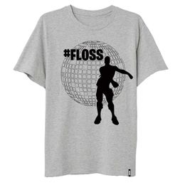 Fortnite - "Floss" T-Shirt f&uuml;r Herren (Grau)